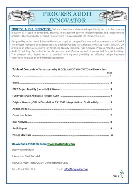 Vda 6 3 Process Audit Innovator Pdf Computer Software And Applications Computing