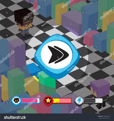 Game Ui Menu Application Mobile App Stock Vector Royalty Free
