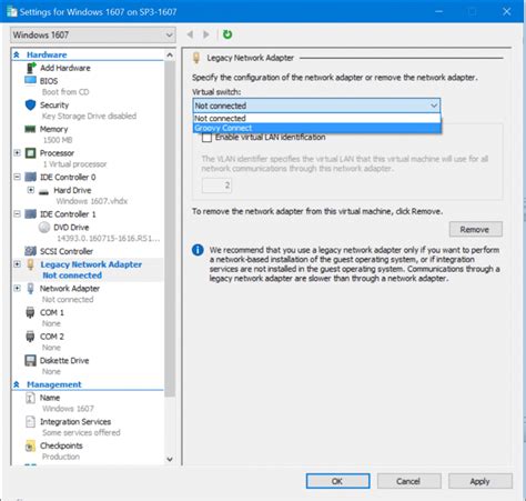 Share Your Network Connection With Hyper V In Windows 10