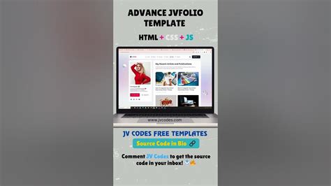 Advance Jvfolio Personal Portfolio Template Shorts Portfolio Jvcodes