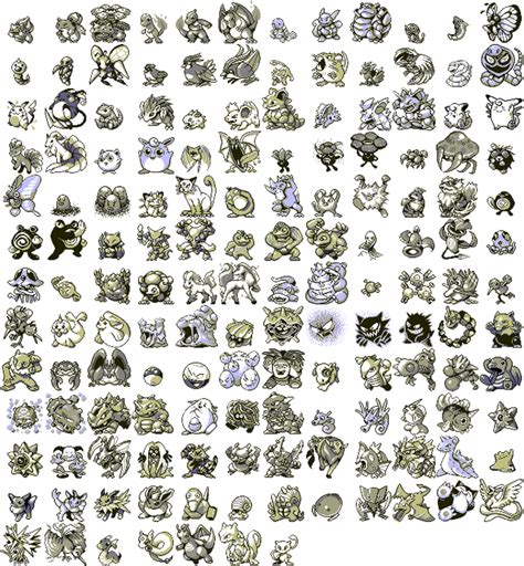 150 Sprites Originais De Pokemon Pokemon Sprites Pokemon Red Blue