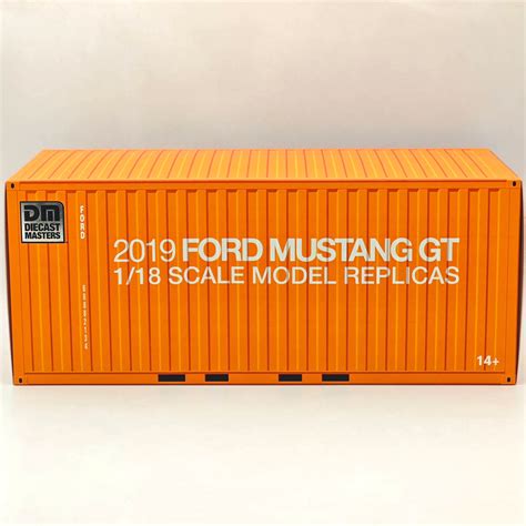 Dm 118 Scale Model Replicas Ford Mustang Gt 2019 Blue Rhd Diecast Car