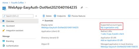 Tutorial Add Authentication To Azure App Service Microsoft Identity