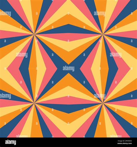 Psychedelic Wavy Liquid Swirl Groovy Check Illustration1970s Trendy Groovy Design Background