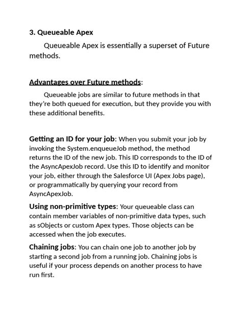 Async Apex Queueable Apex Pdf Teaching Methods And Materials Computers