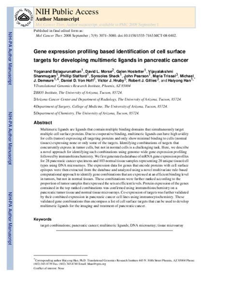 Pdf Gene Expression Profiling Based Identification Of Molecular Subtypes In Stage Iv Melanomas