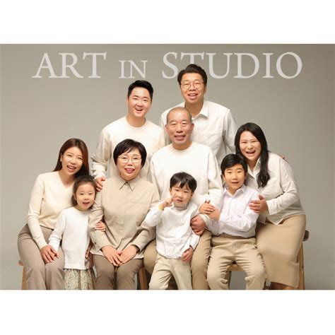 대가족사진 심플 인천가족사진 아트인스튜디오