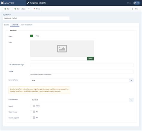 J4xcassiopeia Templatedetailsxml Joomla Documentation