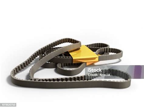 Worck 개념 벨트 자동차 엔진 타이밍 벨트 흰색 배경에서 3d 렌더링을 복구 고무에 대한 스톡 사진 및 기타 이미지 고무 공학 교통수단 Istock