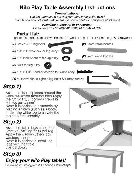 Study Table Assembly Instructions At Lisa Hawke Blog