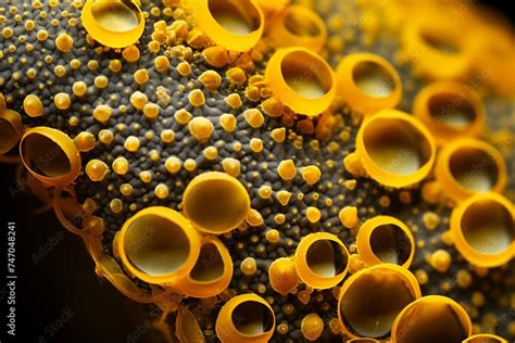 Microscopic Examination Of A Pollen Grain Capturing Its Unique