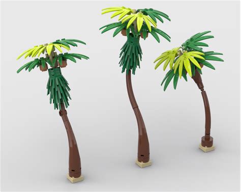 Lego Moc Palm Trees By Gabizon Rebrickable Build With Lego
