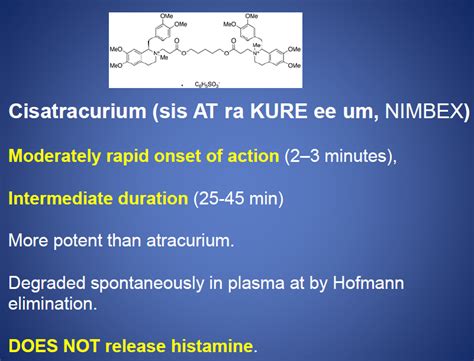 Nimbex Onset Of Action