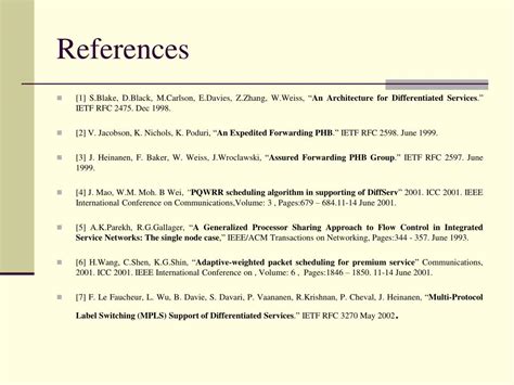 Ppt Bandwidth Management And Scheduling In Mpls Diffserv Networks
