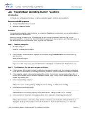 Lab Troubleshoot Operating System Problems Docx Lab Troubleshoot Operating