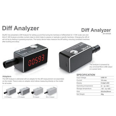 Sky Rc Diff Analyzer Checker Zen Racing