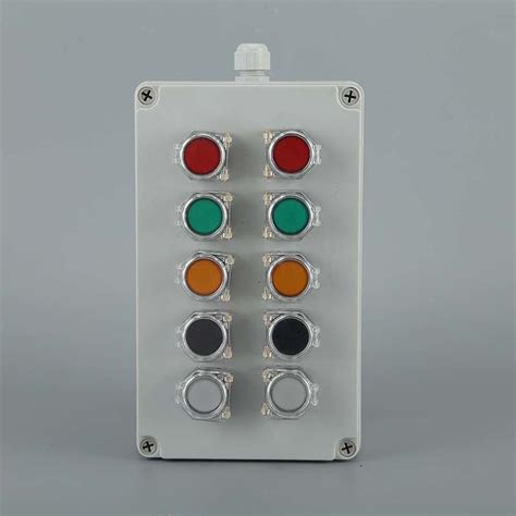 IP Waterproof Electrical Plastic Control Box Hole Push Button Switch Box Push Button Box