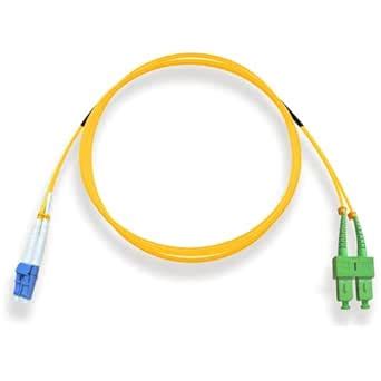 Amazon Com CableWholesale LC UPC To SC Angled Physical Contact OS2 Duplex Fiber Optic Patch