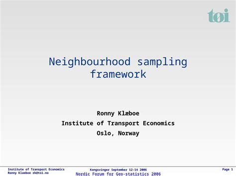 Ppt Neighbourhood Sampling Framework Dokumentips
