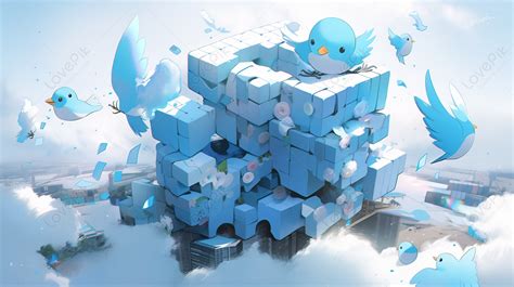 멋진 3d 트위터 로고와 소셜 미디어 배경 디자인 자산으로 온라인 존재감을 강화하세요 미디어 로고 배경 비디오 마케팅 배경 트위터 배경 이미지 Hd 미디어 로고