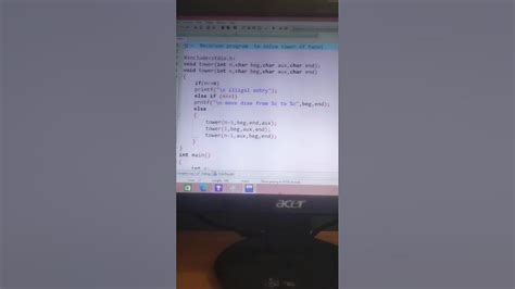 Recursum Program Of Tower To Hanoi Cprogramming Language Pcgaming Msword Shortcut