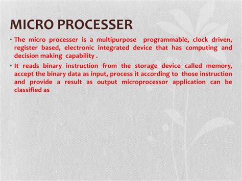 Ppt Micro Processer Powerpoint Presentation Free Download Id 3241932