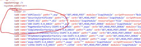 c adding handler with microsoft web administration stack overflow