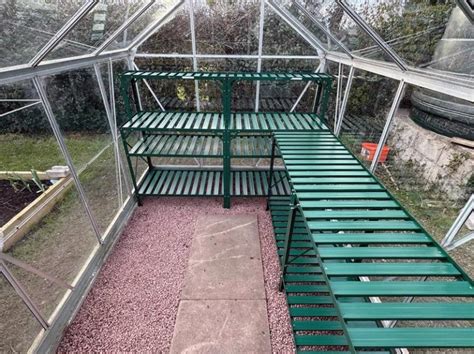 6ft Greenhouse Staging Table Powdercoated Steel Copagrey