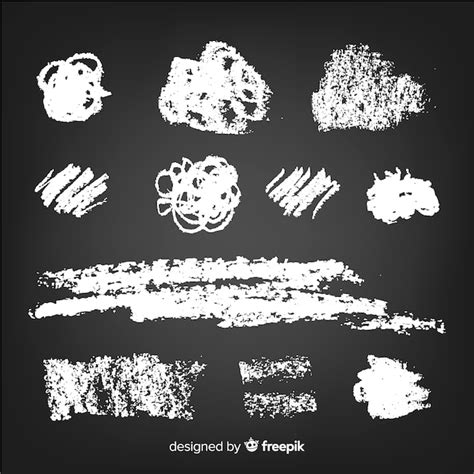 그런 지 브러쉬 모음 무료 벡터