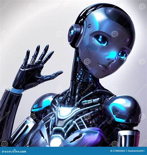 Picture Of Robot The Robot Disassembles The Face Of A Humanoid Robot