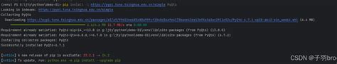【python镜像设置】pip使用清华镜像源安装 pip设置清华镜像 csdn博客