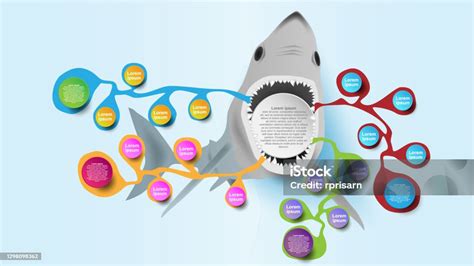 다채로운 피쉬본 인포그래픽 다이어그램 분석 차트입니다 비즈니스 문제 해결 차트 및 팀에서 팀 브레인 스토밍에 대 한 템플릿 벡터 Eps10 개념에 대한 스톡 벡터 아트 및