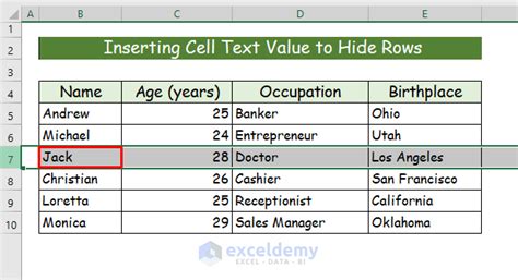 How To Hide Cells In Excel Until Data Entered 2 Easy Ways