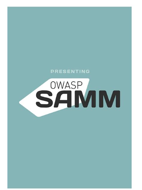 Owasp Samm V2 Pdf