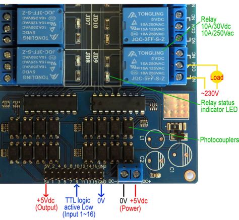 ttl relay16 5v seeit seeit ttl relay16 5v relay for relay control card for arduino avr pic