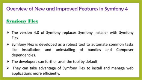 Ppt Symfony 4 New Features Powerpoint Presentation Free Download Id7878667