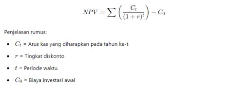 Net Present Value Ketahui Pengaruh Waktu Atas Nilai Investasimu Nabitu