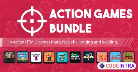 Action Games Bundle Pack Of 7 Html5 Games Codeintra