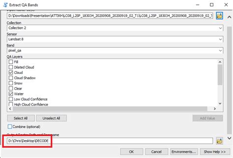 Arcmap Landsat QA ArcGIS Toolbox Problem Geographic Information Systems Stack Exchange