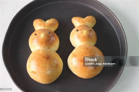 집에서 구운 부활절 토끼 롤 부활절 축하의 일환으로 토끼 모양으로 구운 빵 0명에 대한 스톡 사진 및 기타 이미지 0명 건강한 생활방식 건강한 식생활 Istock