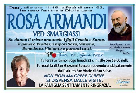 Rosa Armandi Vedova Smargiassi
