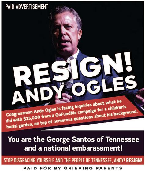 Republican Takes Out Ads Calling For Tennessee Congressman Andy Ogles
