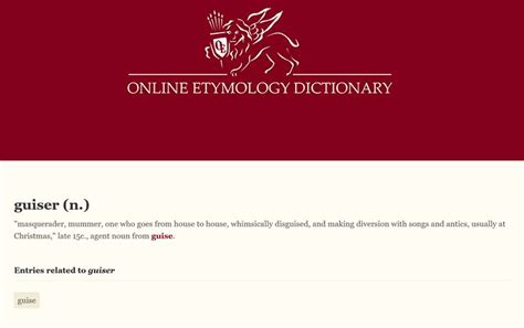 Guiser Definition And Origin