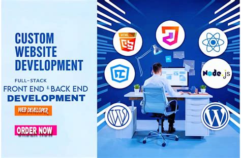 Build Rebuild Custom Website Development Full Stack Front End Back End