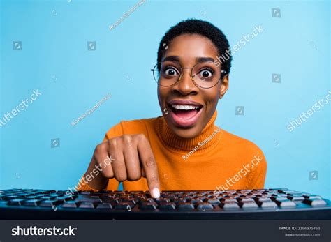 Photo Funky Nerd Freelancer Lady Look Stock Photo 2196975753 Shutterstock