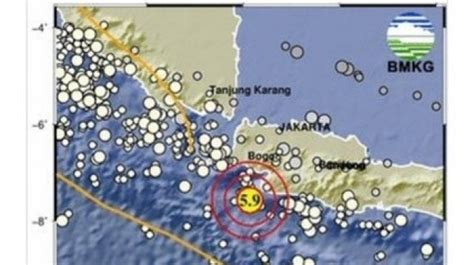 Gempa M 59 Guncang Banten Getaran Terasa Hingga Bandung