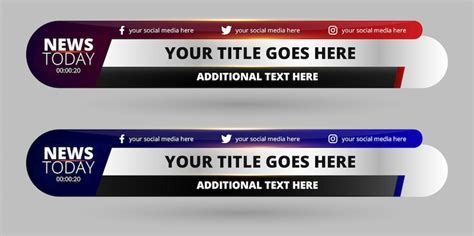 뉴스 자막 바 이미지 Freepik에서 무료 다운로드