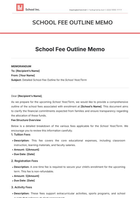 Free School Memo Templates To Edit Online And Print