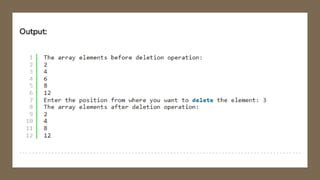 3 0 Data Structure Arrays In C Programming Language Pdf