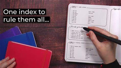 The Master Index Making An Index For ALL My Journals YouTube